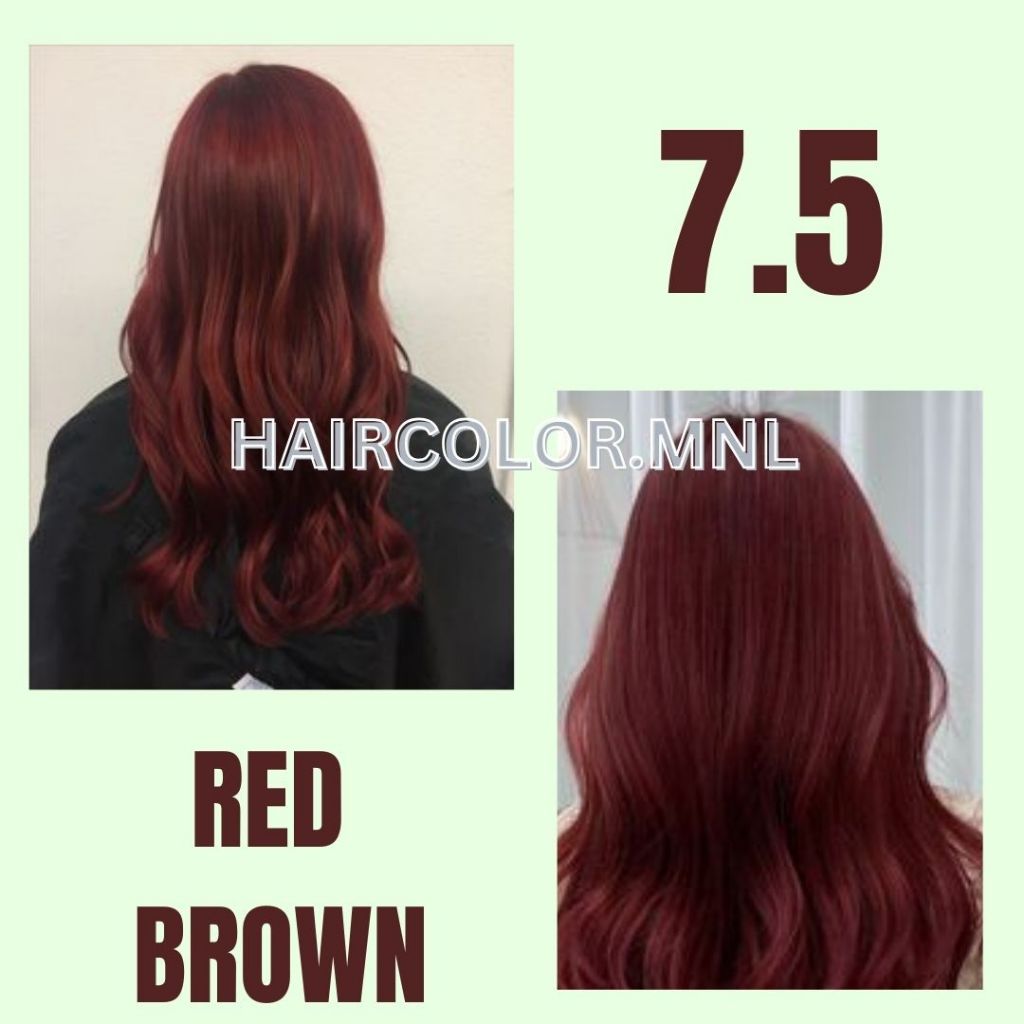 BREMOD 7.5 RED BROWN HAIR COLOR SET WITH OXIDIZER (100ML) | Shopee ...