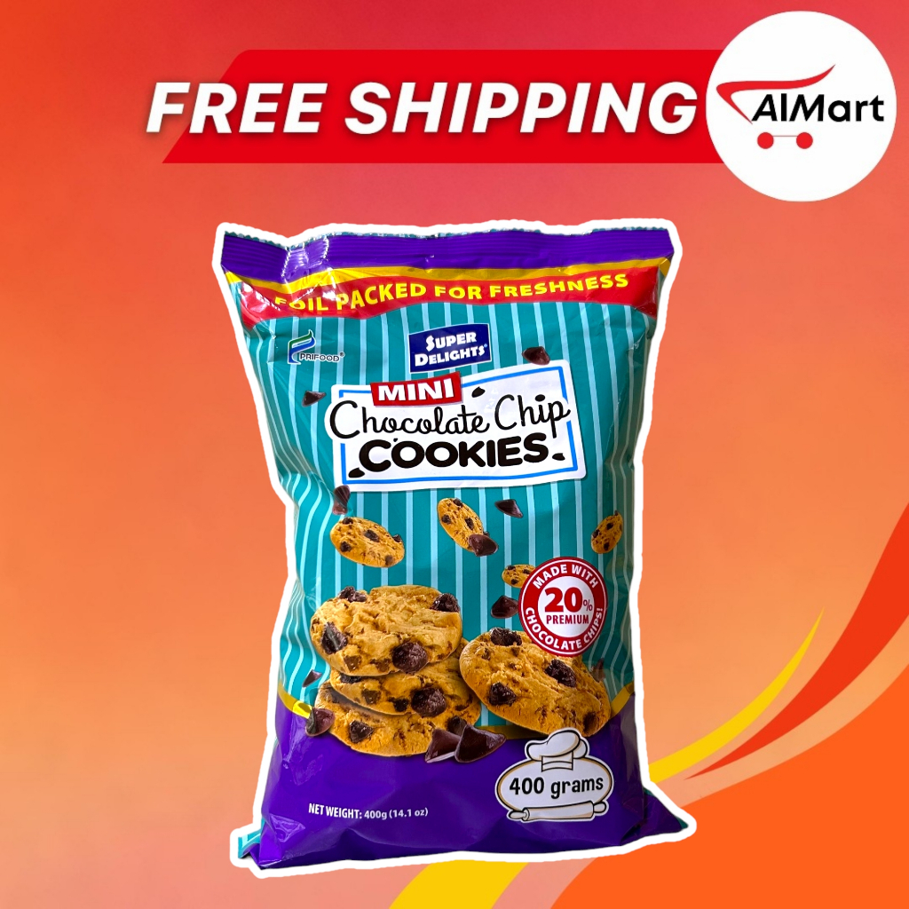 SUPER DELIGHTS MINI CHOCOLATE COOKIES (400 GRAMS) | Shopee Philippines