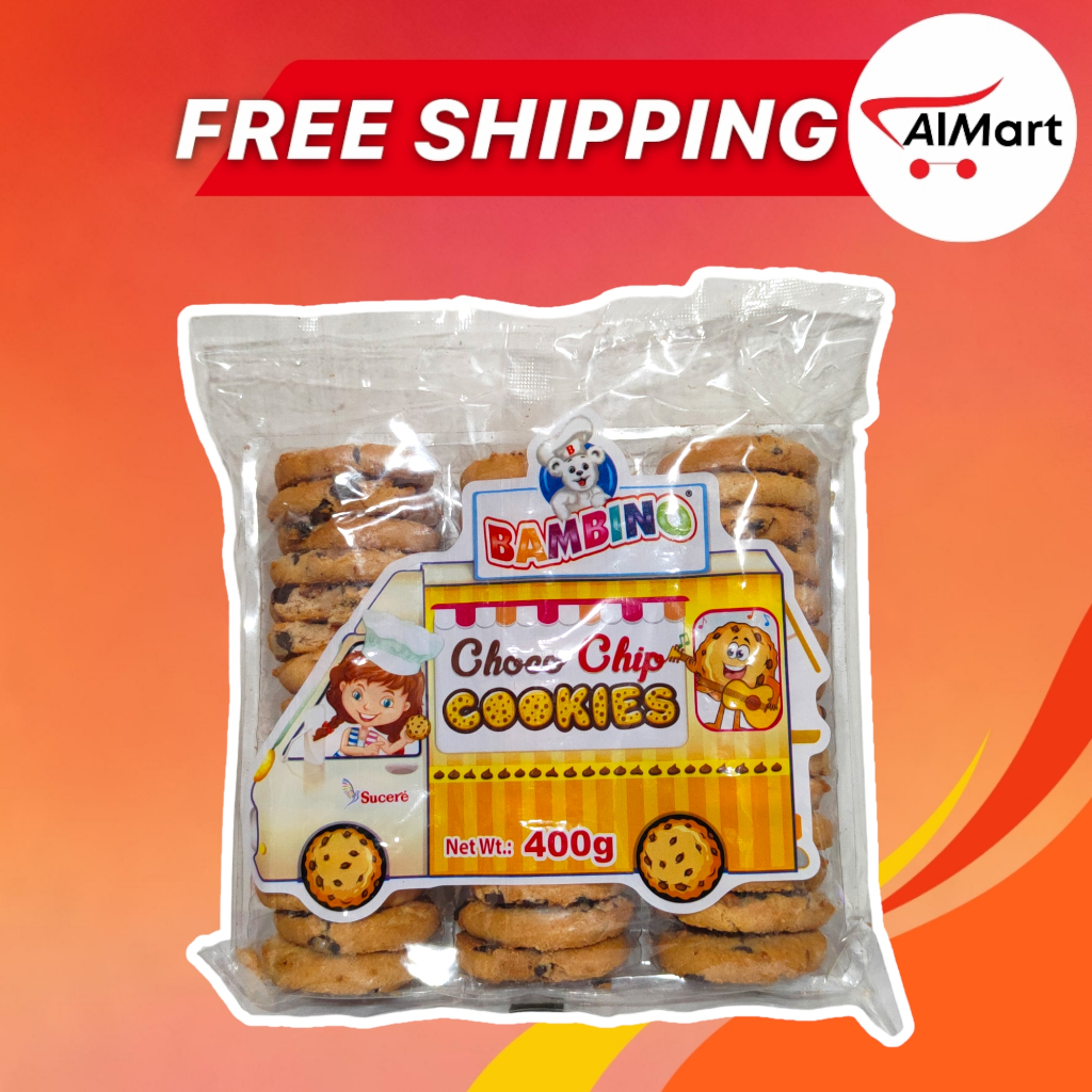 BAMBINO CHOCO CHIP COOKIES (400 GRAMS) | Shopee Philippines