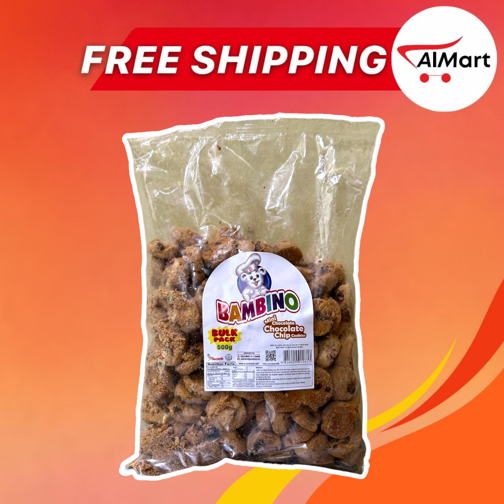 BAMBINO MINI CHOCOLATE CHIP COOKIES (500 GRAMS) | Shopee Philippines