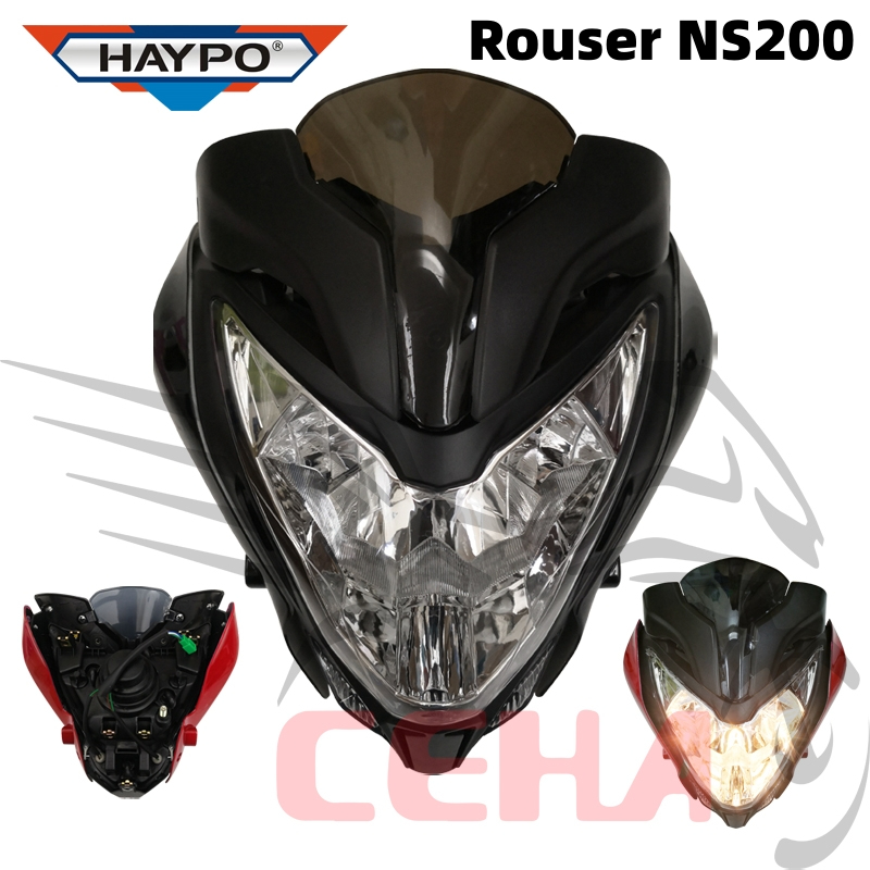 Haypo Kawasaki Rouser NS 200 Headlight Assembly NS200 Motorcycle Head ...