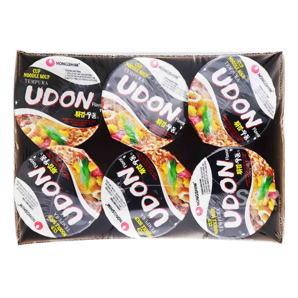Nongshim Udon Tempura Cup Noodles 6 cups | Shopee Philippines