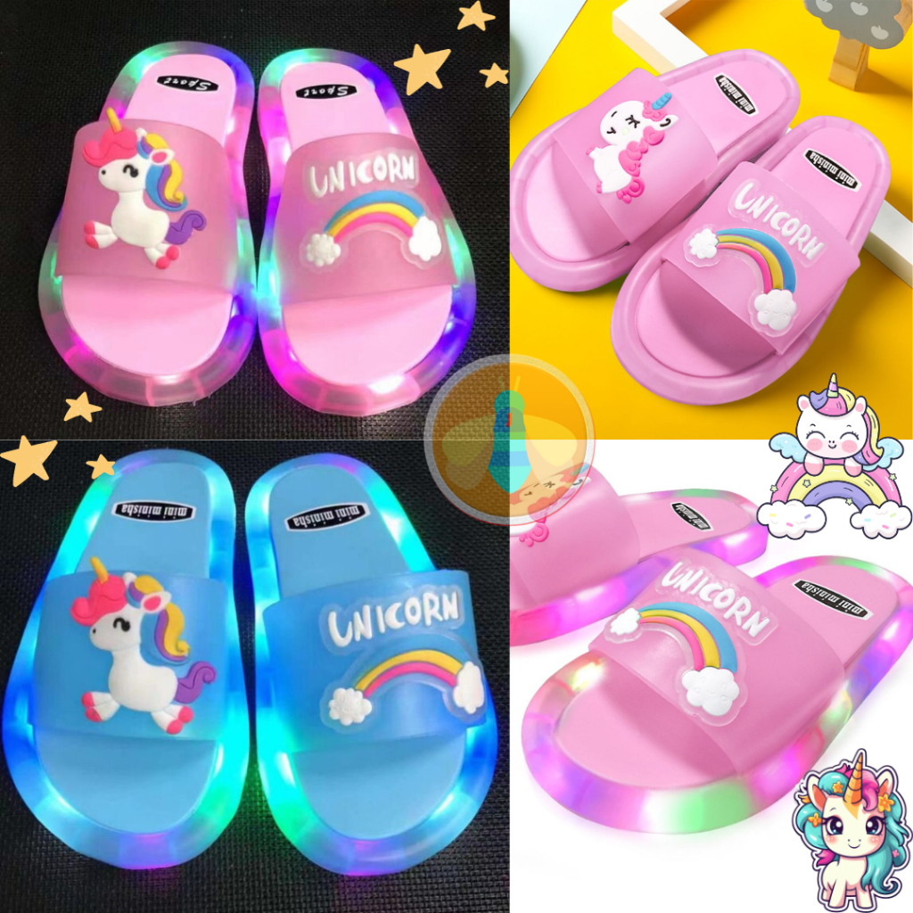 Jabeeshop Children's Cartoon Slippers Boys Girls Cute Lighted Fashion ...