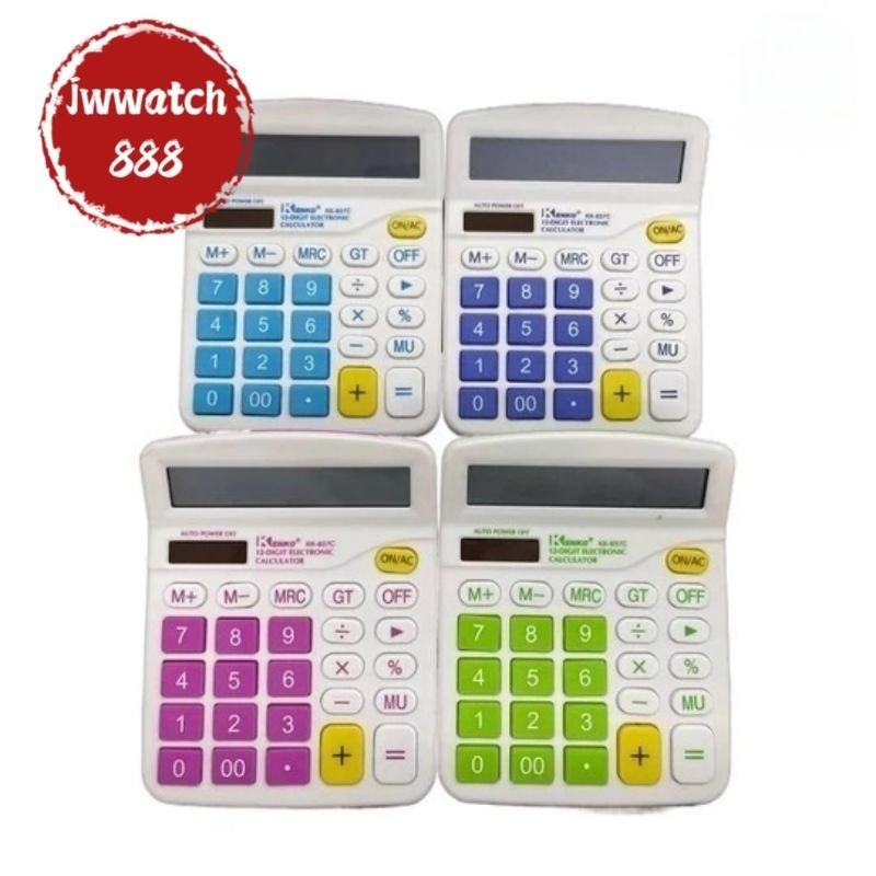 KK-837C Colorful Pastel 12 Digital Display Calculator Portable | Shopee ...