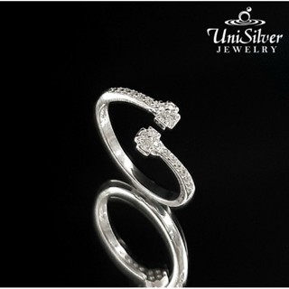 Unisilver 925 Sterling Silver Open Adjustable Ring (RS715-1001 ...