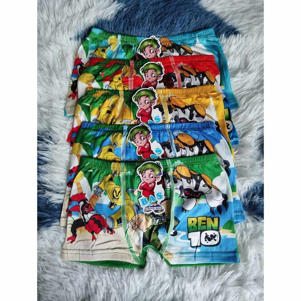 ZEN 5/10 PCS BOXER SHORT KIDS BOYS UNDERWEAR INSIDE GARER [BAS-03-04-07 ...