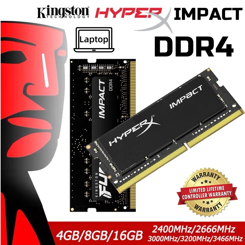 【Ready Stock】Kingston Fury IMPACT DDR4 2400/2666/3200Mhz Notebook SODIMM Gaming RAM (4GB/8GB ...