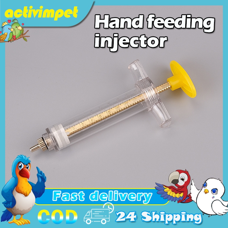 20/30ml Hand Feeding Syringe for baby bird Lovebird Plastic Injector ...