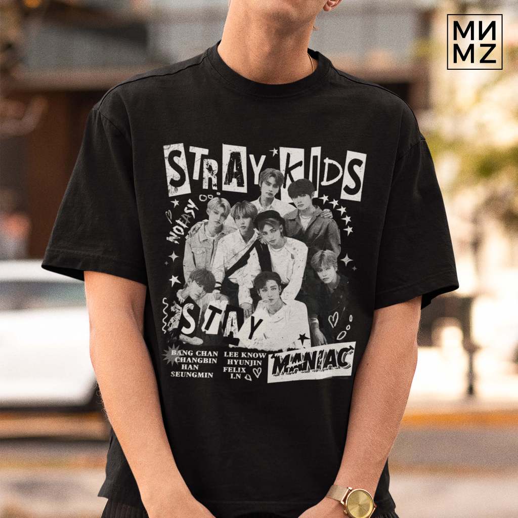 STRAY KIDS 5 STAR VINTAGE KPOP GRAPHIC PRINTS SHIRT | MINIMIZE TEES ...