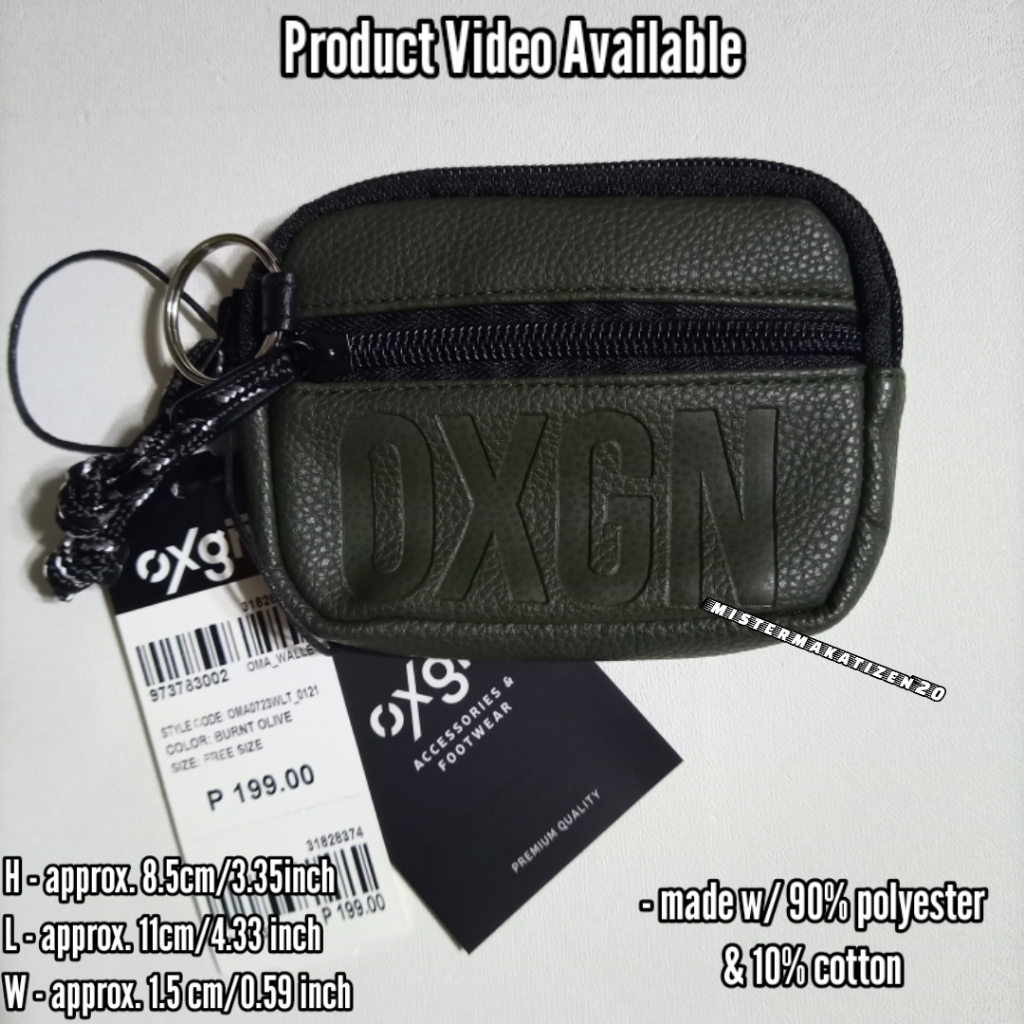 OXGN Coin Purse With Debossed Logo For Men And Women (Burnt Olive ...