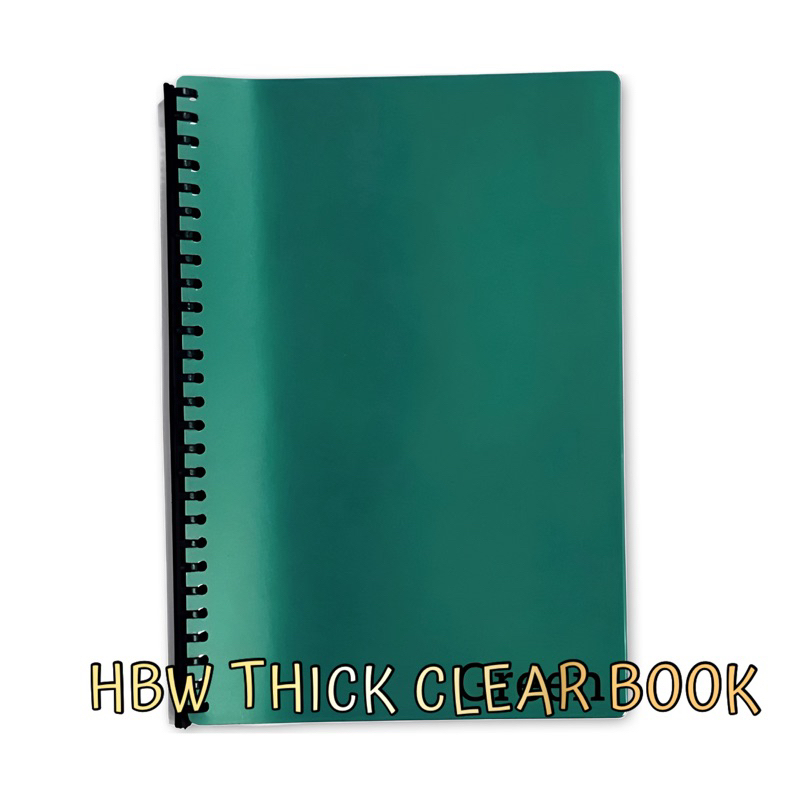 HBW THICK CLEAR BOOK LONG 20 leaves per piece | Shopee Philippines
