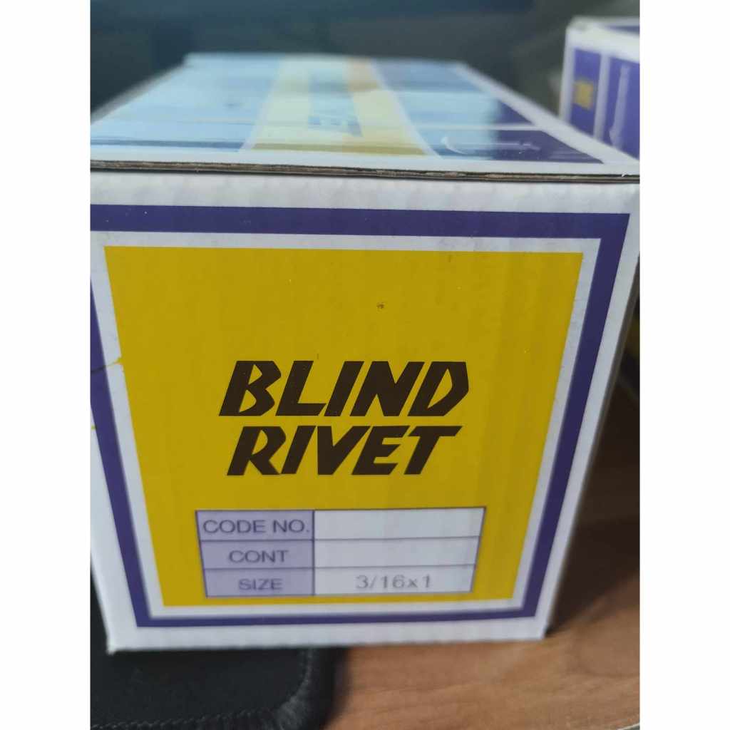 Blind Rivets (per box) 1/8 x3/4, 1/8 x 1/2, 5/32 x 3/4, 5/32 x 1/2, 3/ ...