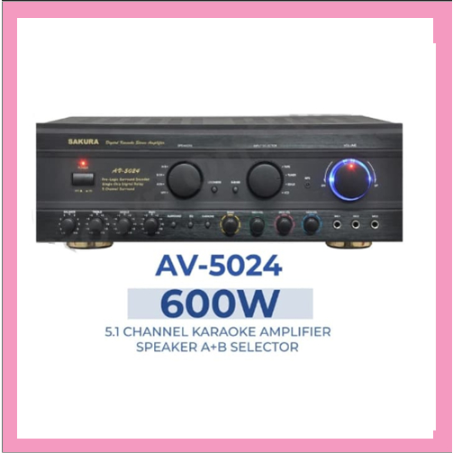 Sakura AV-5024 Amplifier (Black) | Shopee Philippines