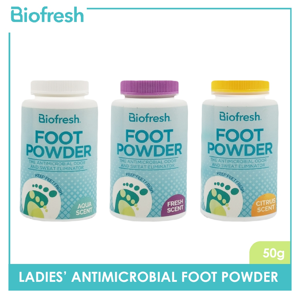 Biofresh Ladies' Antimicrobial Foot Powder 50g 1 piece BLFP02 | Shopee ...