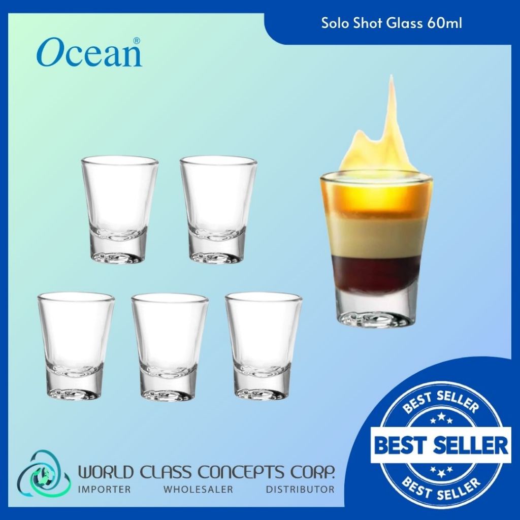 Ocean Glassware Solo Shot Drinking Glass Whisky Glass Mini Glass 2 Oz ...
