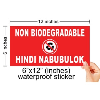 SIGNS Garbage Waste Segregation Sign Biodegradable Recyclable ...