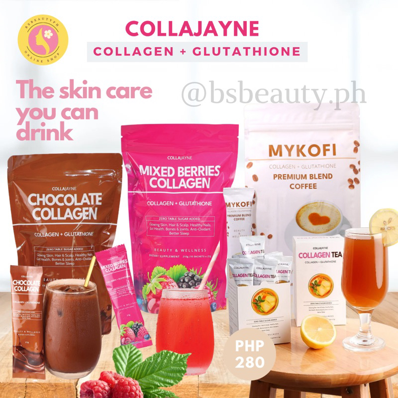 COLLAJAYNE MIXED BERRIES| MYKOFI | CHOCOLATE | COLLAGEN TEA | Shopee ...