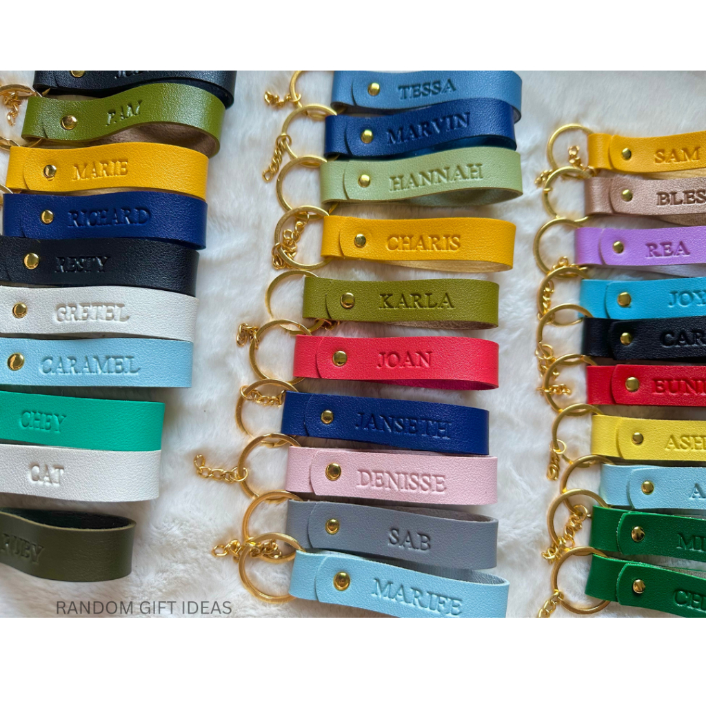 Personalized Leather keychain for souvenirs | Shopee Philippines