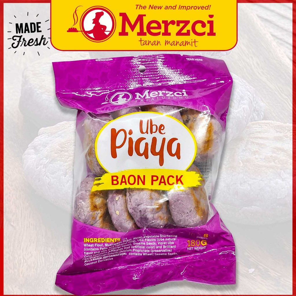 Piaya Ube Baon Pack | Merzci Bacolod Pasalubong | Iloilo's Best | Flat ...