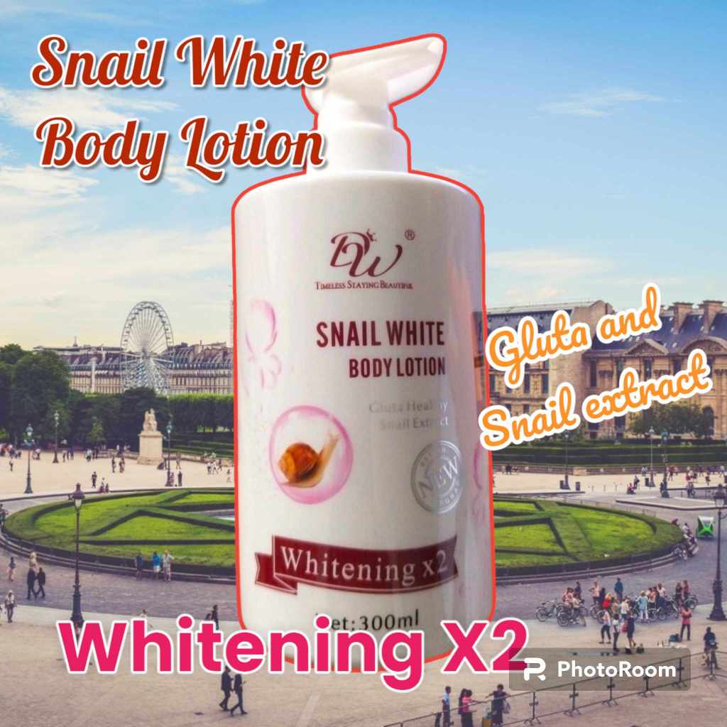 DW SNAIL WHITE BODY LOTION WITH GLUTA AND SNAIL EXTRACT | Shopee ...