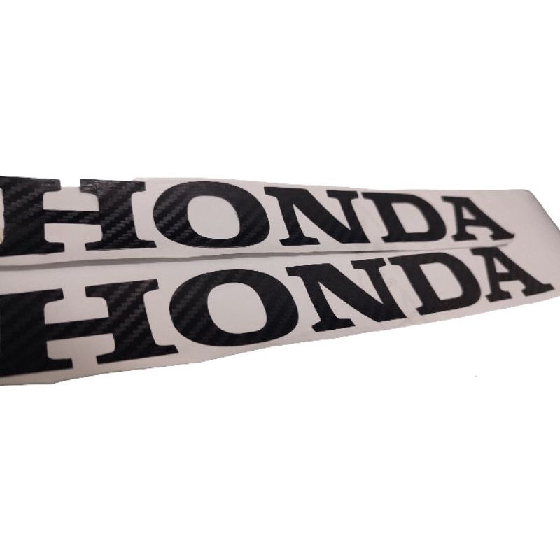 Carbon fiber side skirt vinyl sticker Honda Click 125i/150i/160i/Beat ...
