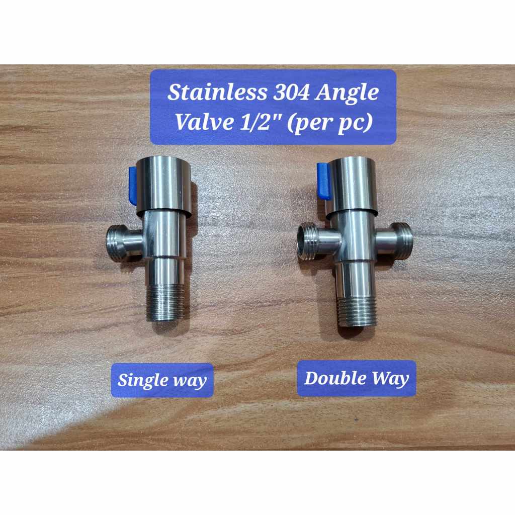Stainless Steel ss304 Angle Valve 1/2" 1Way Single / 2Way Double for ...