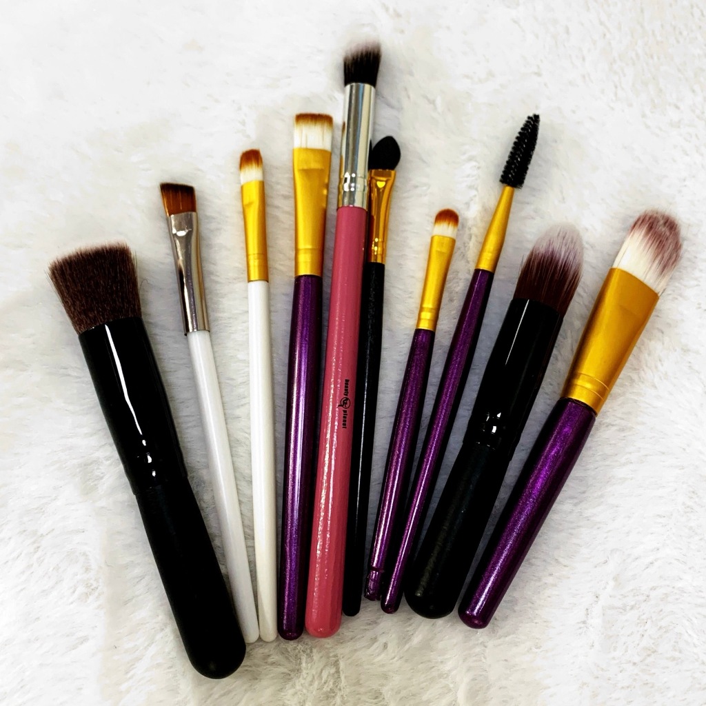 10 in 1 Random color colorful makeup eye brush set eyeshadow & eyeliner ...