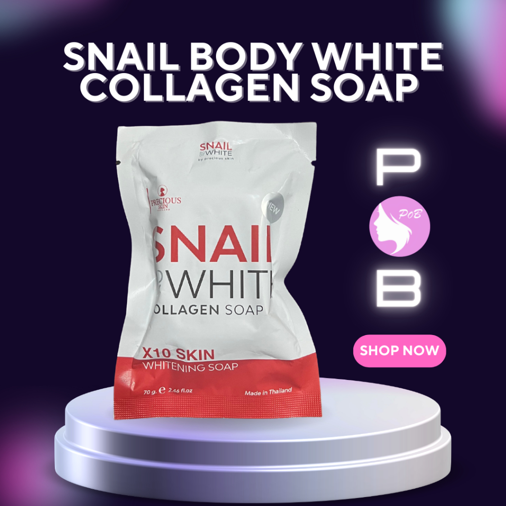 Snail Body White Collagen Soap | Shopee Philippines