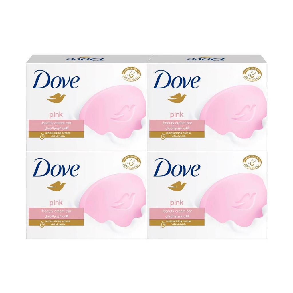 Dove Pink (Gentle for Face, for Smooth Soft Skin) 4 pcs x 100g/bar ...