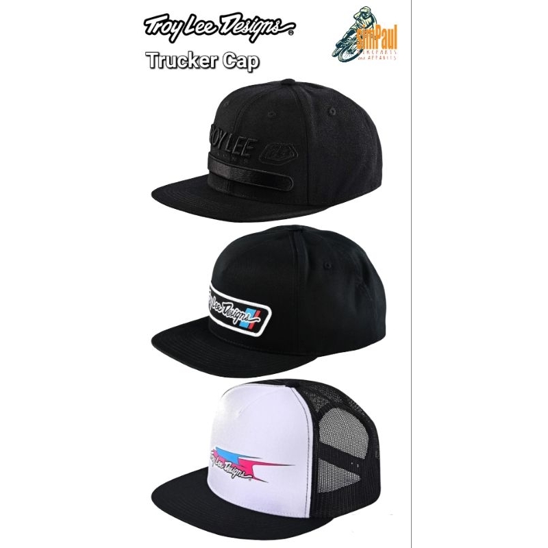 Troy Lee Designs Drop In, Go Faster And Aero Snapback Trucker Cap MTB ...