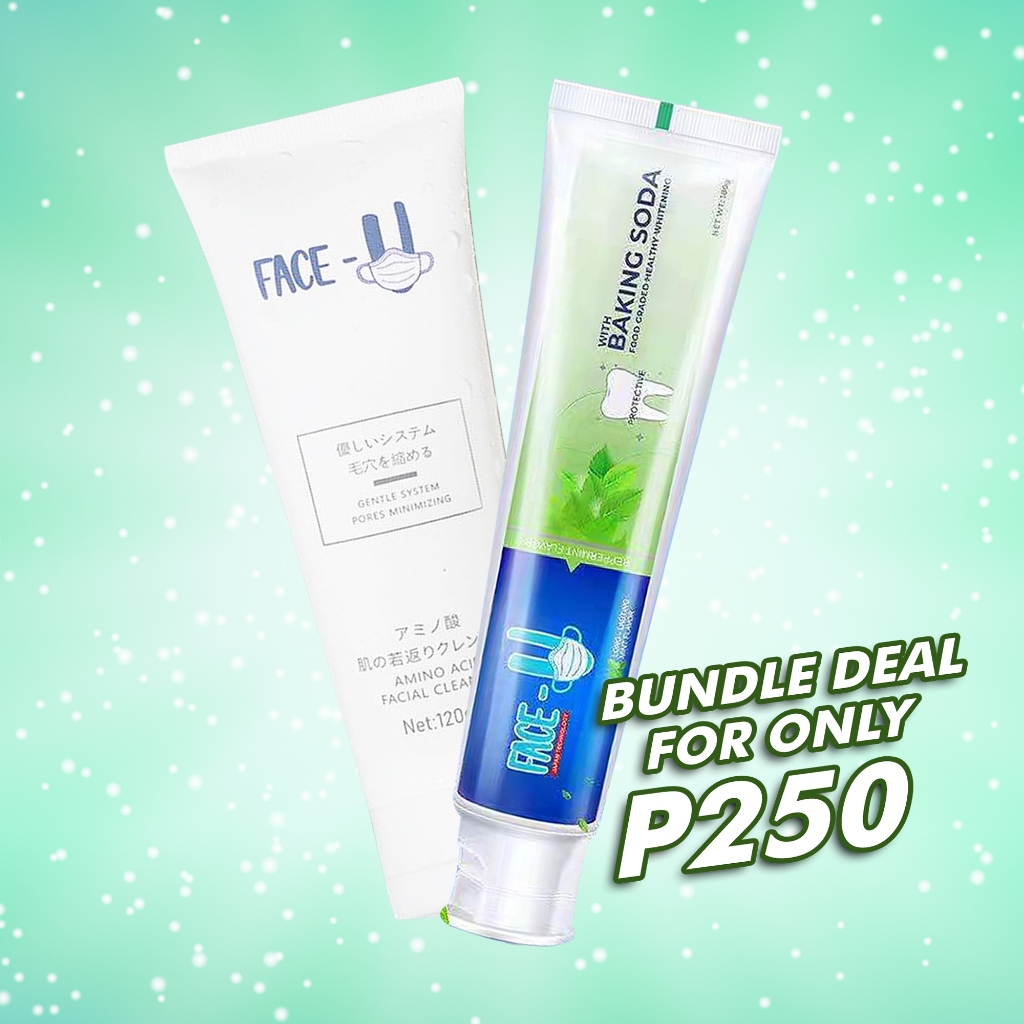 FACE-U Bundle Deals 1 Facial Cleanser & 1 FaceU Toothpaste For only 250 ...