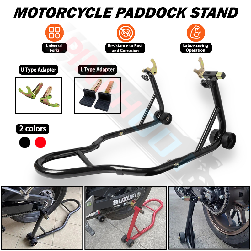 Motorcycle Paddock Stand (2in1) Motorcycle Parking Bracket Spool ...