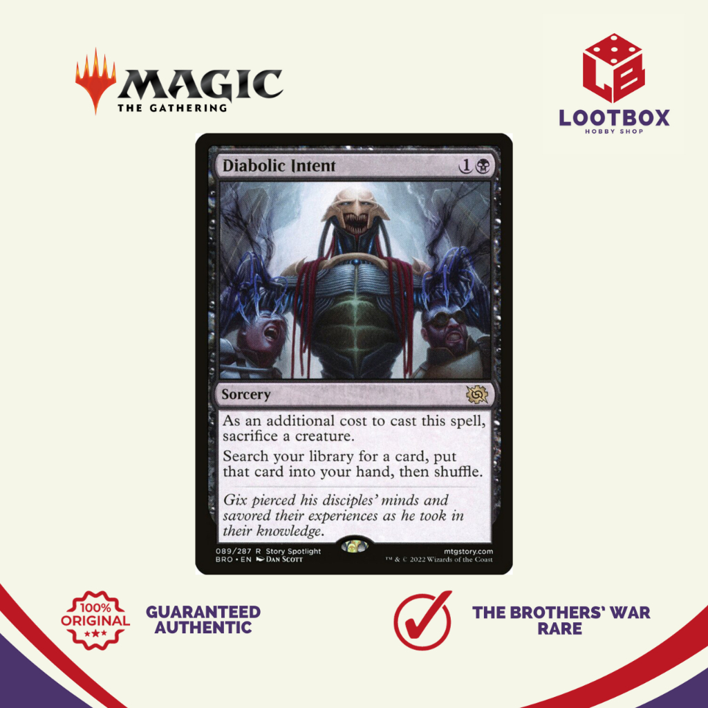 Magic the Gathering: Diabolic Intent (Rare) - The Brothers' War ...