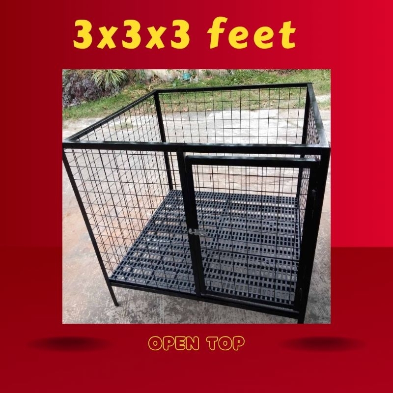 Dog Cage 3x3x3 in feet | Shopee Philippines
