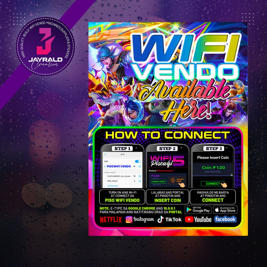 PISOWIFI TARPULIN (PISOFI, ADO, LPB, WiFi 5, 1CLICK, JUANFi, WiFi ng ...