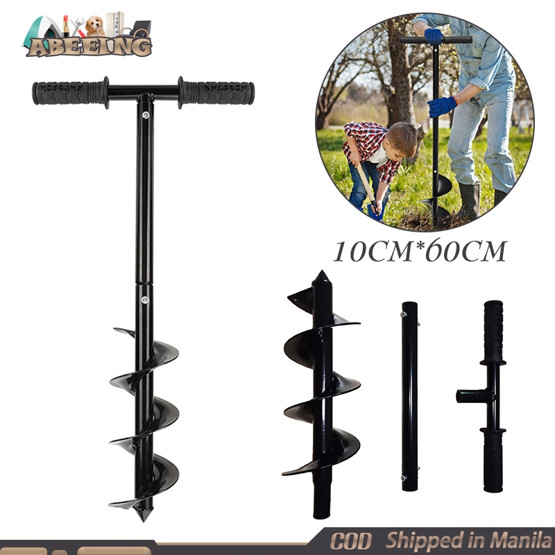 Garden T Shaped Handle Hand Auger Drill Bit Bulb Planting Auger Fence ...