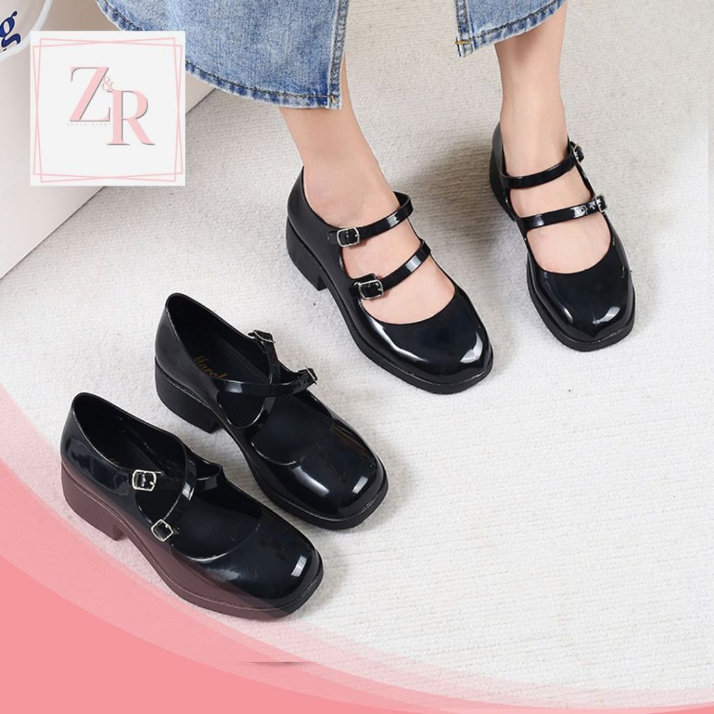 Z&R (+2 size) Two Way Strap Jelly Stylish Shoes For Women | Shopee ...