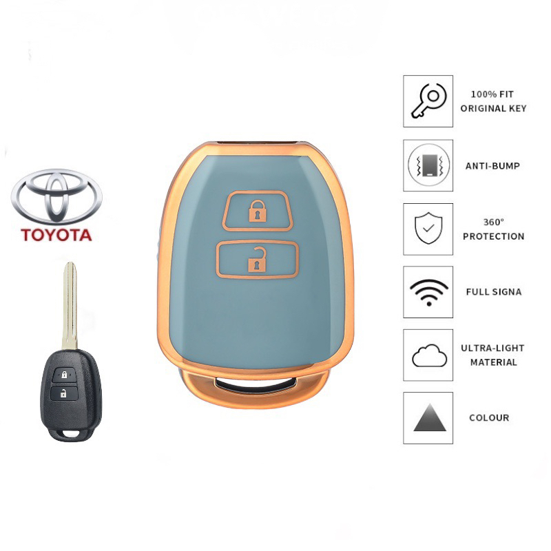 Toyota Vios 3rd Gen 2013-2018 Toyota Hiace TPU Key Cover | Shopee ...