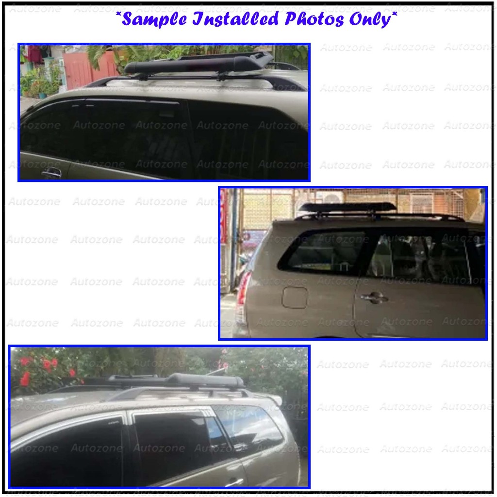 38x38 Black Roof Rack Car Basket, Clamp Crossbar and Clip Type Roof ...