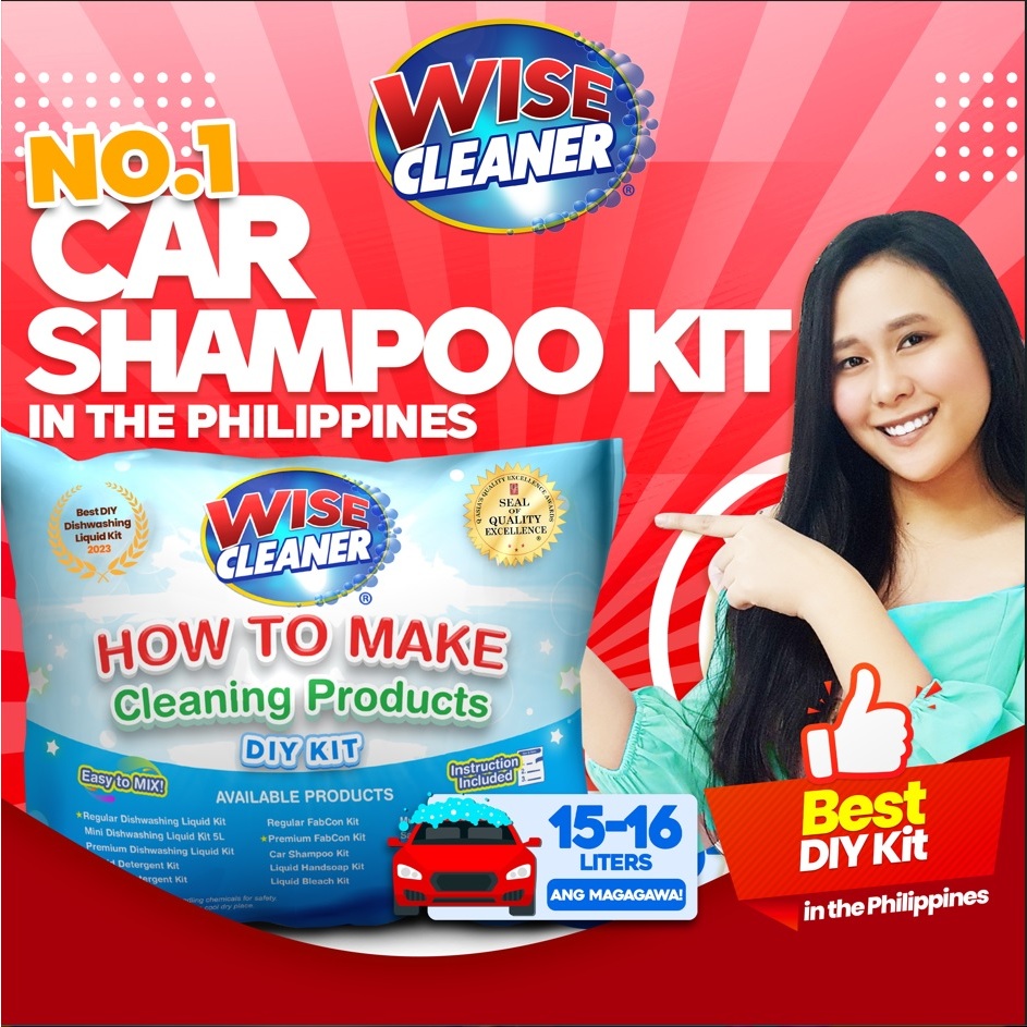 CAR SHAMPOO DIY KIT - WISE CLEANER | Shopee Philippines