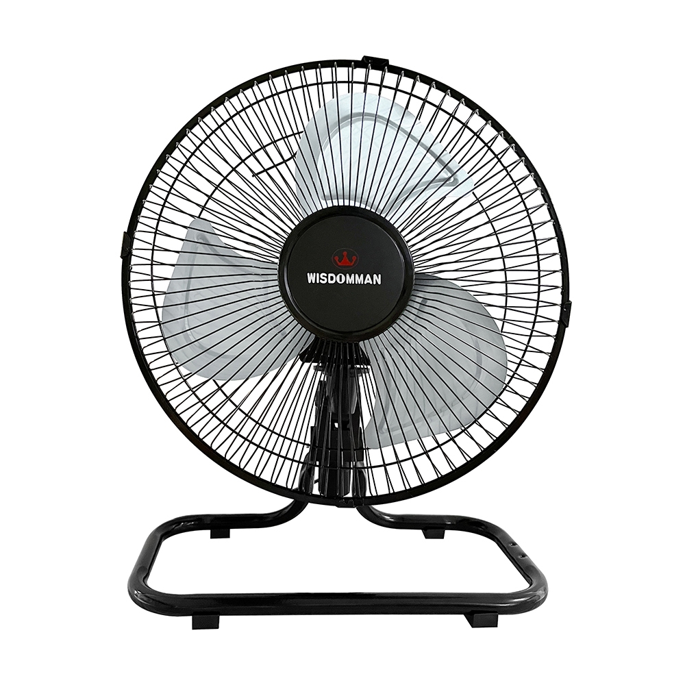 WISDOMMAN Industrial Ground Fan Floor Desk Fan w/ Oscillating Electric ...