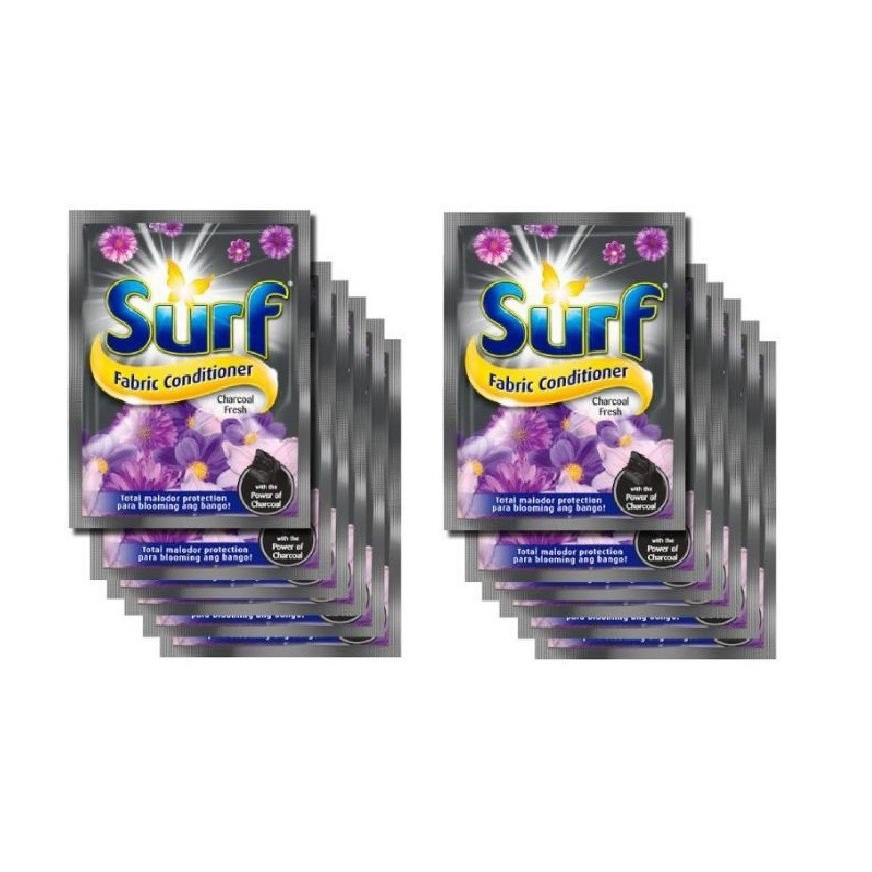 Surf Fabric Conditioner Charcoal Fresh 25ML Sachet 6x Bundle Of 2 ...