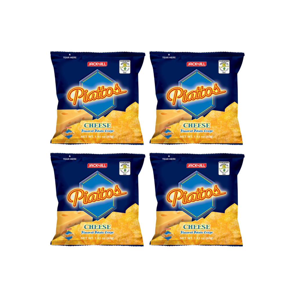 Jack 'n Jill Piattos Cheese 40g Bundle Of 4 | Shopee Philippines