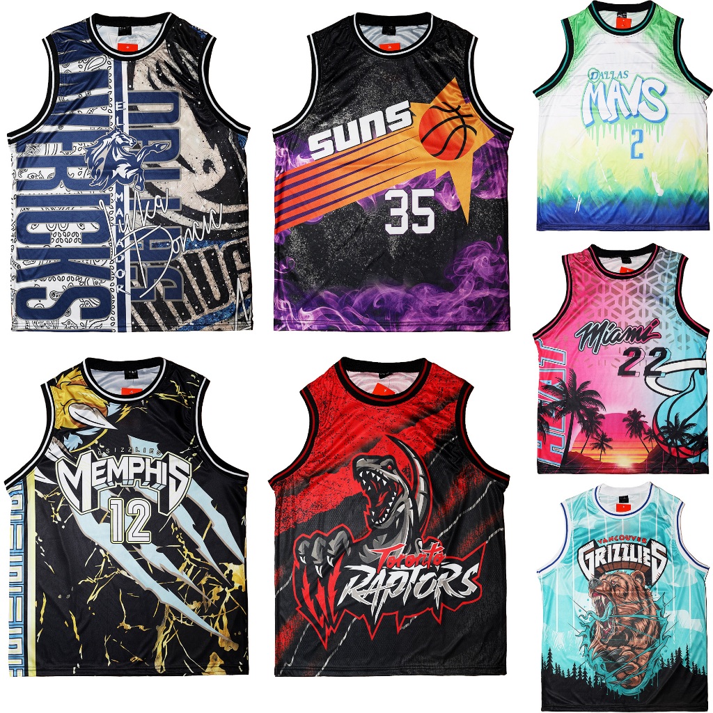NBA Basketball Jersey for Men Printed Full Sublimation Morant Sando ...