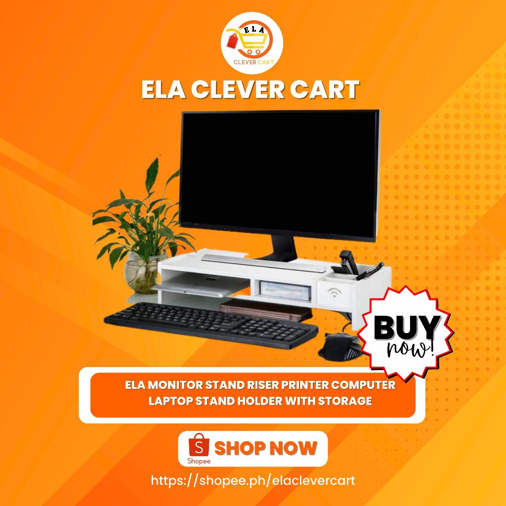ELA Monitor Stand Riser Printer Computer Laptop Stand Holder With ...