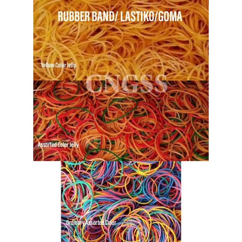 High Quality Rubber Band/ Lastiko/ Goma/ Jelly Rubber Band/ Yellow ...