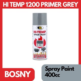 Bosny Hi-Temp Resistant (1200F) Primer Grey Spray Paint 400cc | Shopee ...
