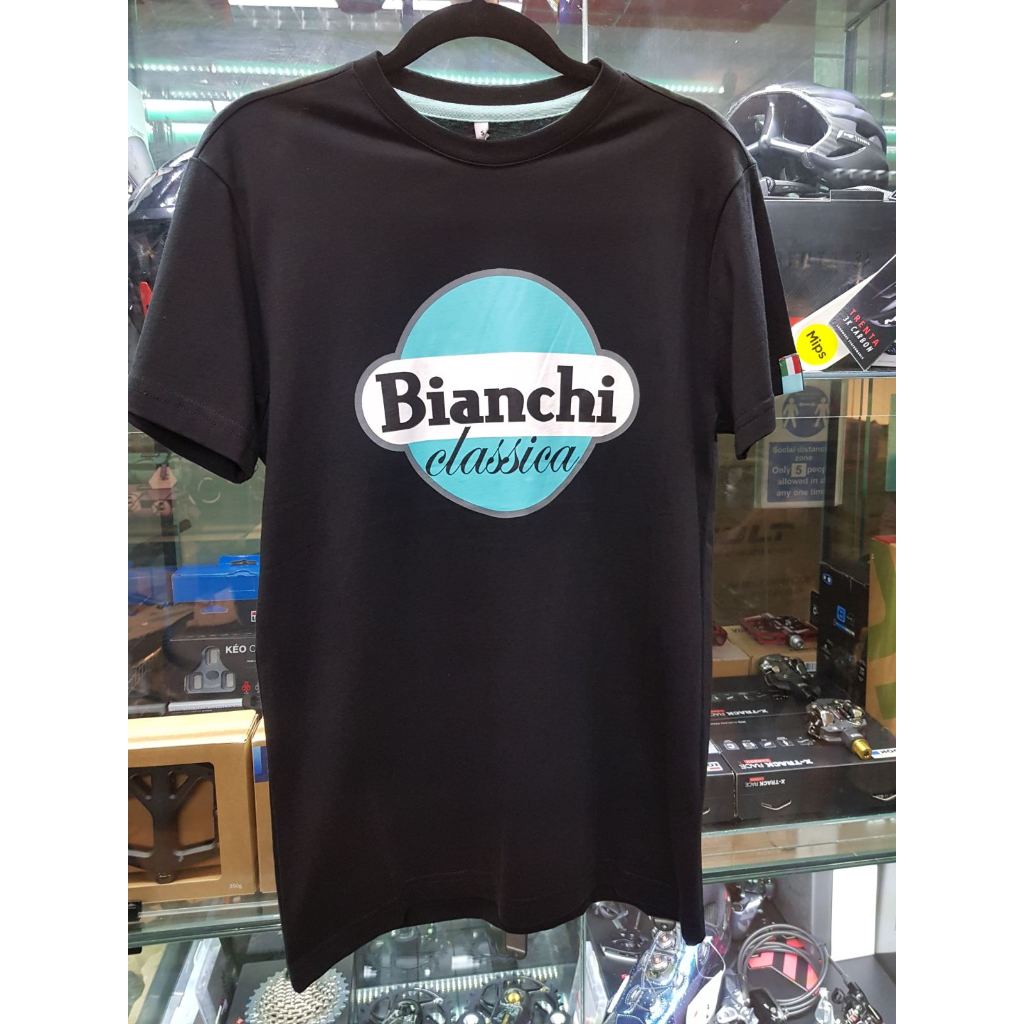 BIANCHI CLASSICA T-SHIRT BLACK SMALL | Shopee Philippines