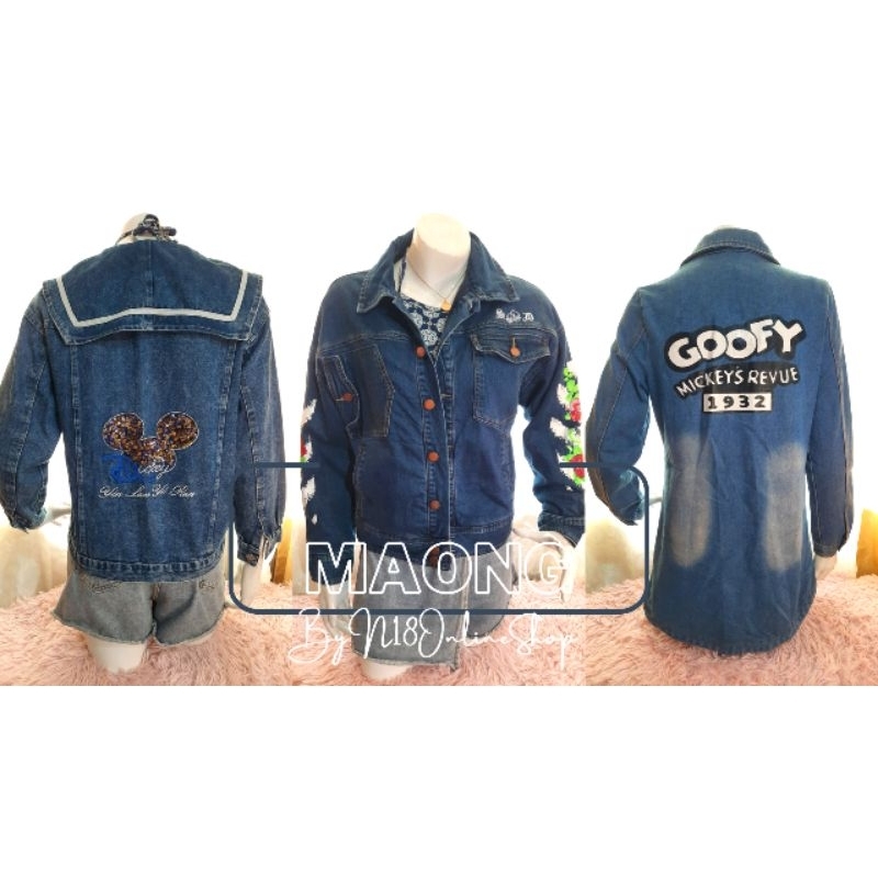 𝐒𝐎𝐅𝐓 𝐌𝐀𝐎𝐍𝐆 𝐃E𝐍I𝐌 𝐖A𝐘 𝐒T𝐘L𝐄 Jacket Polo Blouse | Shopee Philippines