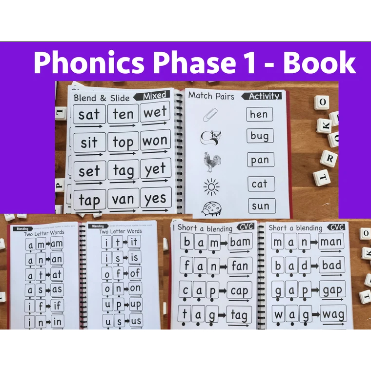Phonics Learn to Read Homeschool Book for Kids, Toddler and Preschooler ...